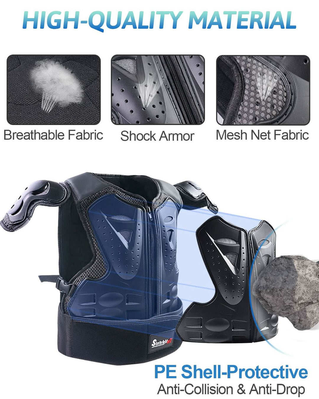 Kids Motorcycle Armor Suit | Impact Resistant | Secure Fit – StarknightMT