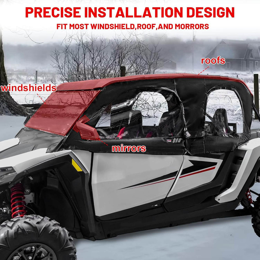 2024+ Polaris RZR XP 4 1000 Soft Cab Enclosure Upper Doors – StarknightMT