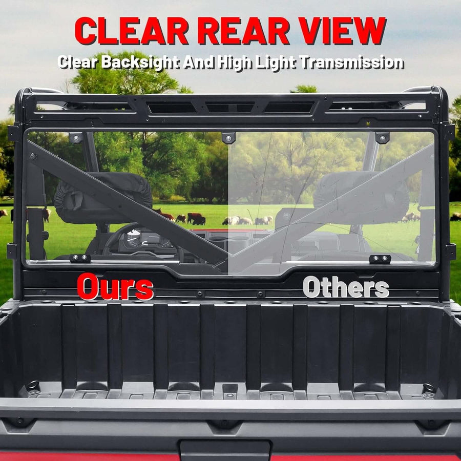 Polaris Ranger 1000/XP 1000 Smoked Tinted Rear Windshield – StarknightMT