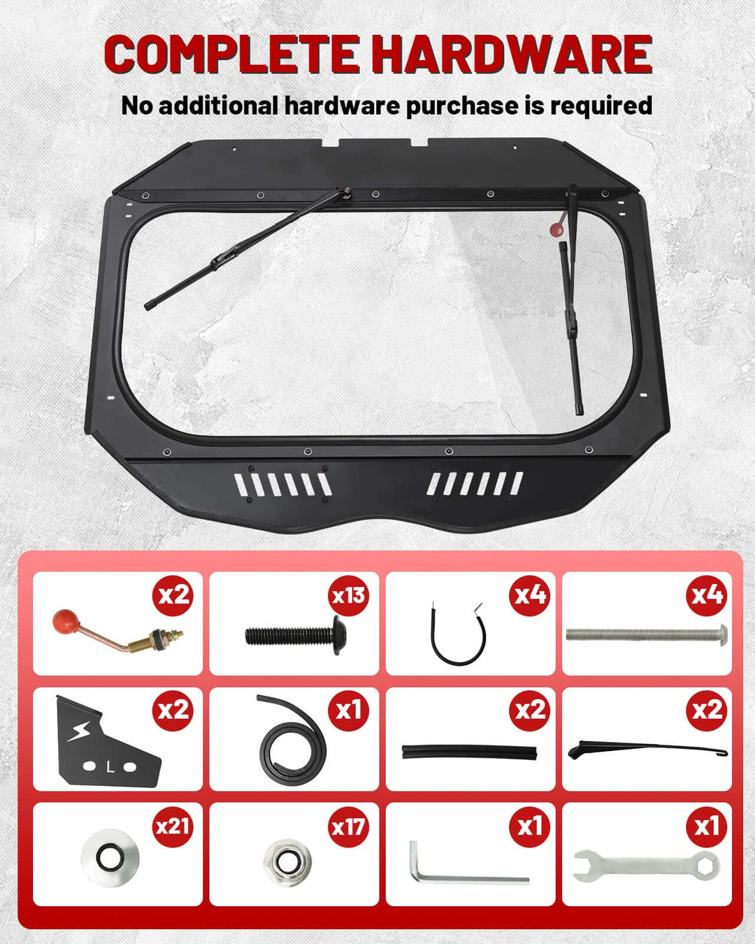 Can-Am Maverick X3/Max Glass Windshield with Sliding Vents – StarknightMT