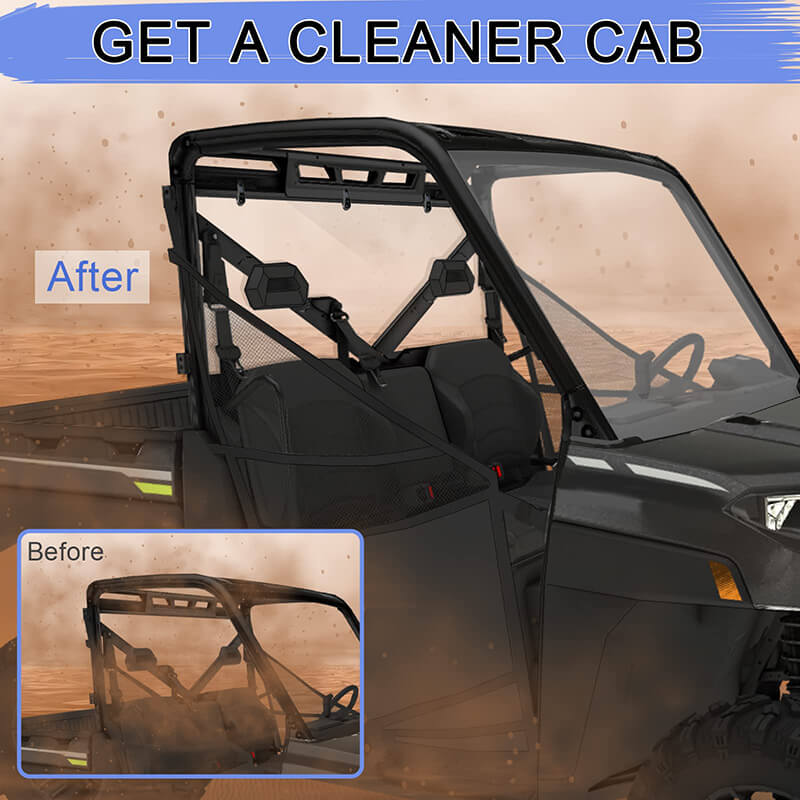 Polaris Ranger 1000 Rear Tint Windshield – StarknightMT